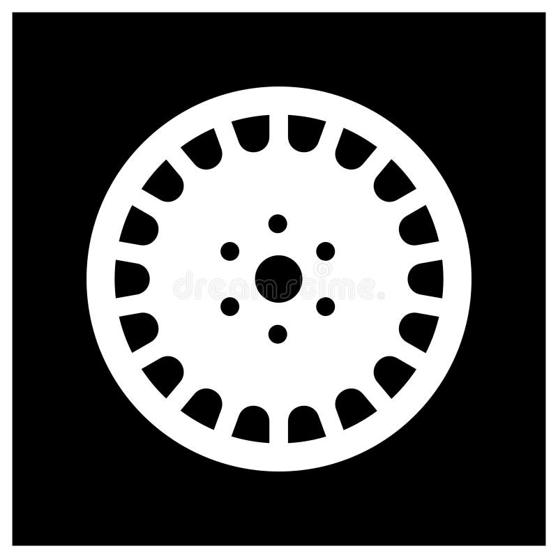 Car rim icon logo design stock vector. Illustration of race - 334256525