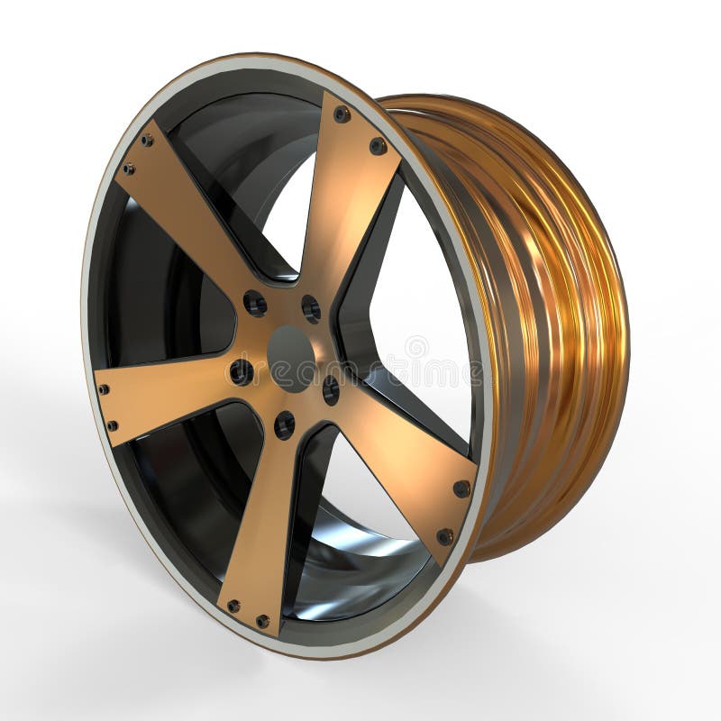 Car Rim stock illustration. Illustration of wheel, white - 53295484