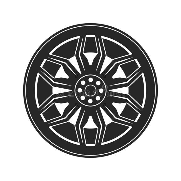 Car Rim Vector Logo Illustration Design Stock Illustration ...