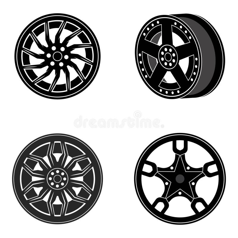 Car Rim Vector Logo Illustration Design Stock Illustration ...
