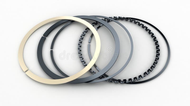 Car Rings on White Background Stock Illustration - Illustration of ...