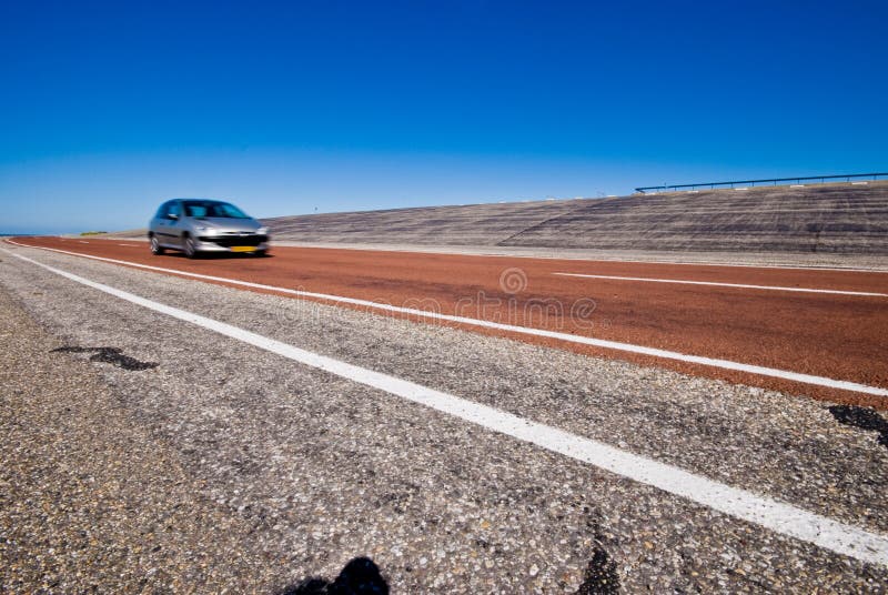 Car on road stock image. Image of sedan, motion, landscape - 6701003