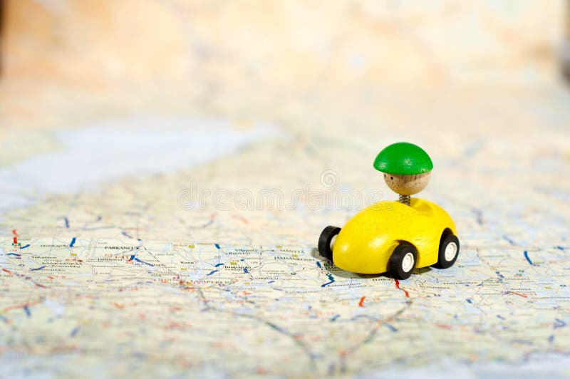 Car on road map stock photo. Image of maps, highways - 11837034