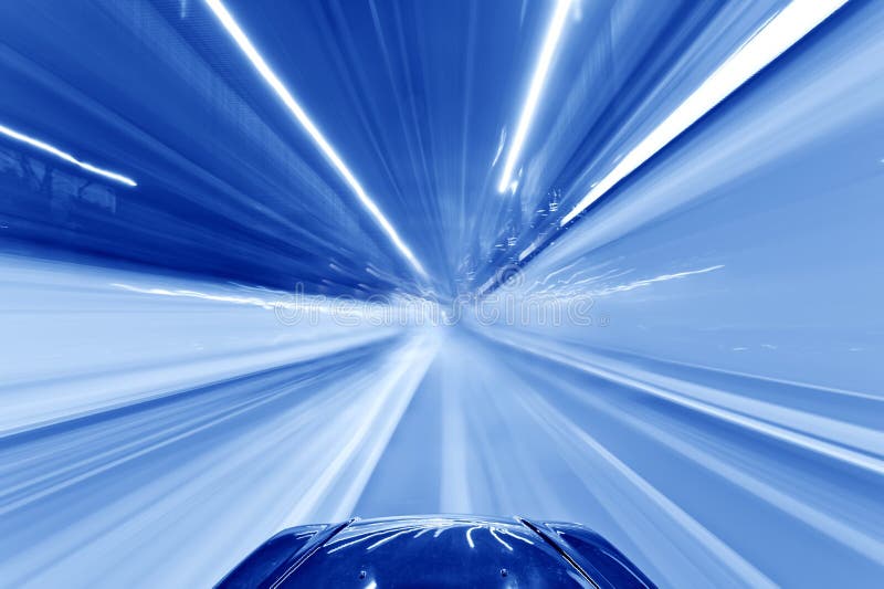 Car on the road, Shot from a slow moving