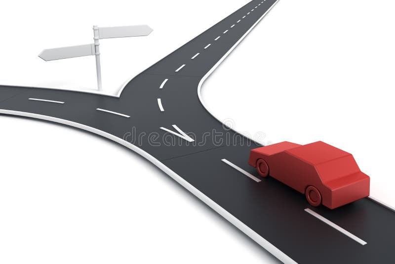 Splitting Road Stock Illustrations – 158 Splitting Road Stock ...