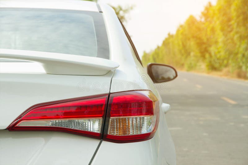 Car on road with sunlight stock photo. Image of tourist - 208026294
