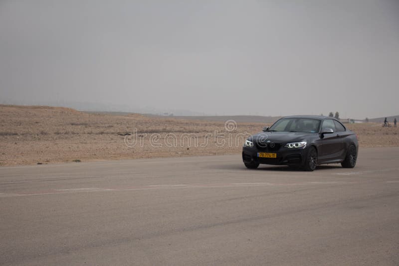 Car on the Roads of the Desert Editorial Photography - Image of ...