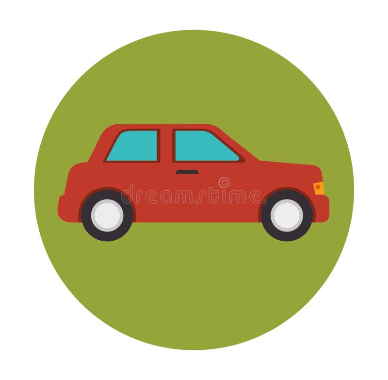 Car in round icon stock illustration. Illustration of windows - 64976866