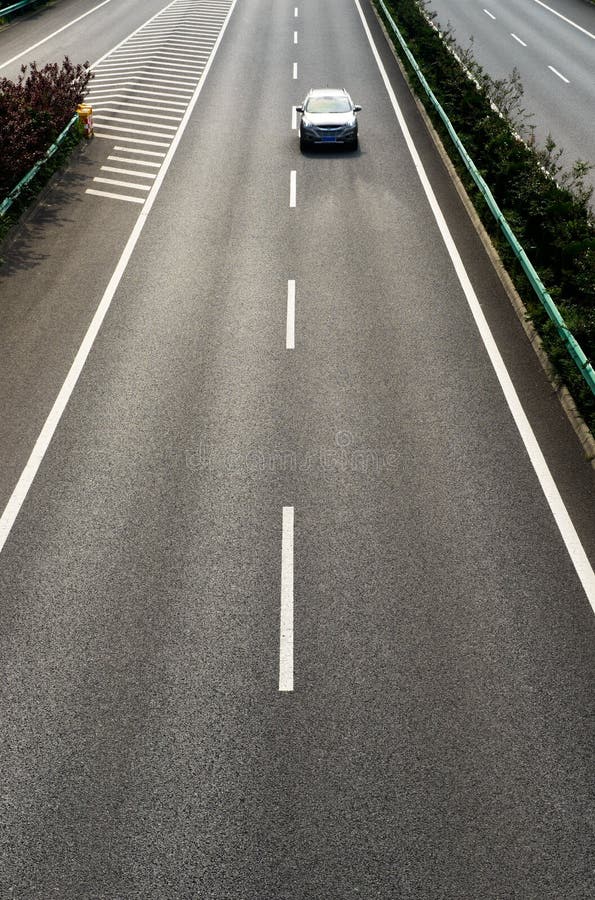 The Car Running on the Highway Stock Image - Image of leadership ...
