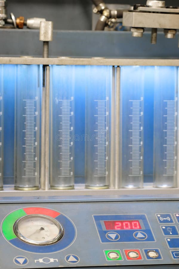 Car`s Injector Diagnostic and Repair Machine Stock Image - Image of ...