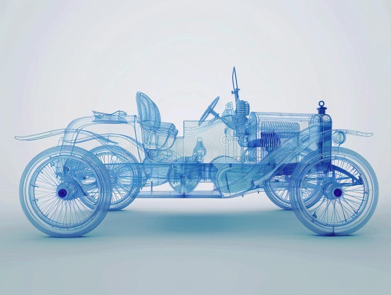 Car 1880s Visualization with Augmented Reality Transparent Car in ...