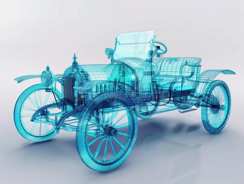 Car 1880s Visualization with Augmented Reality Transparent Car in ...