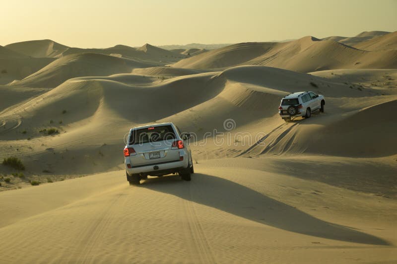 Car safari in the desert editorial stock photo. Image of sand - 98644598