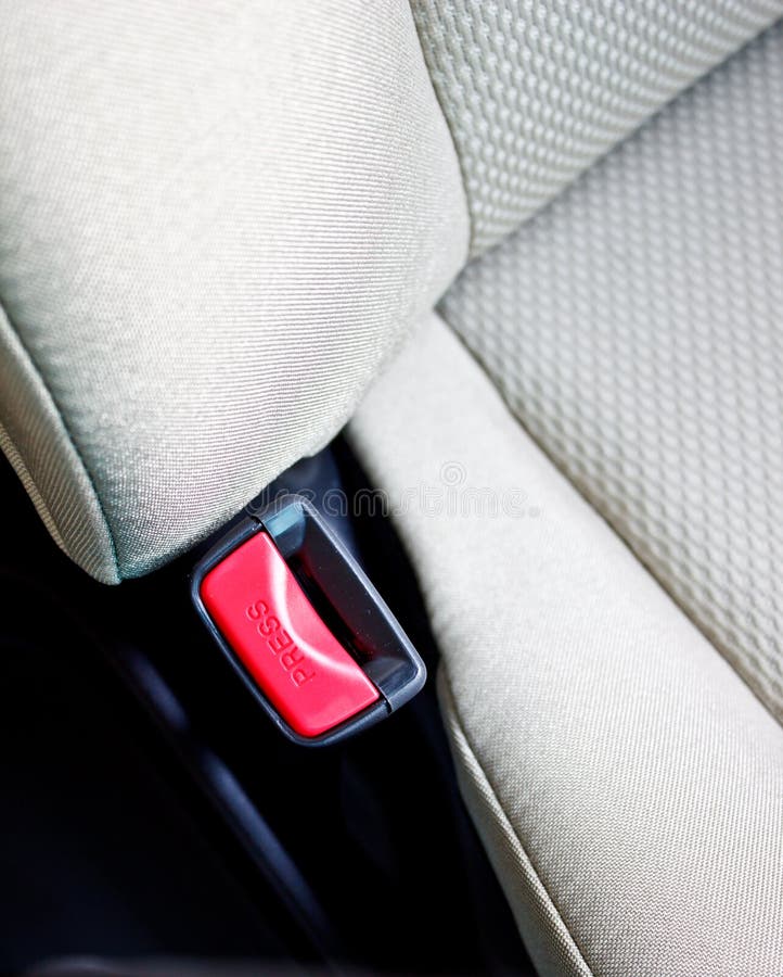 Car safety belt socket stock photo. Image of safety, close - 22812760