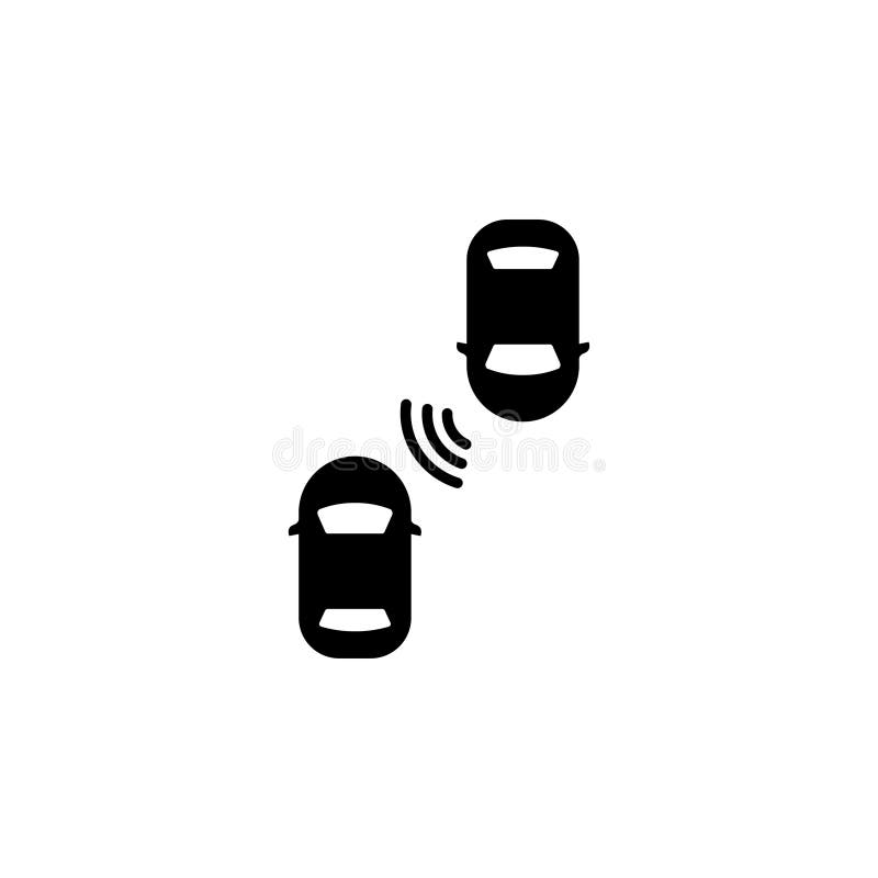 Car Safety System Flat Vector Icon Stock Vector - Illustration of ...