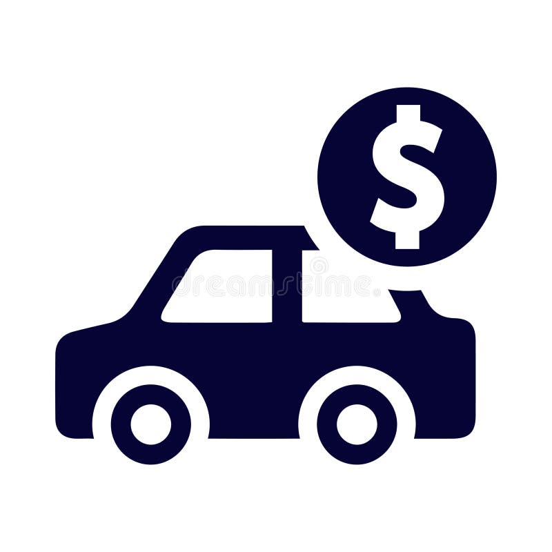 Car, Sale, Dollar, Money, Auto Car Sale Icon Stock Vector ...