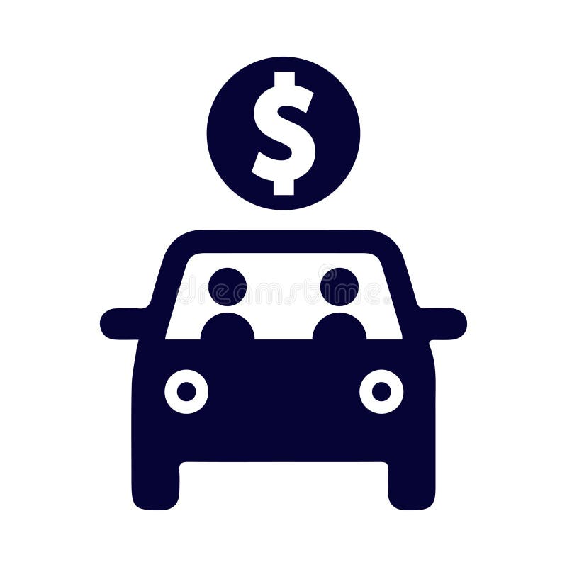 Car, Sale, Dollar, Money, Auto Car Sale Icon Stock Vector ...