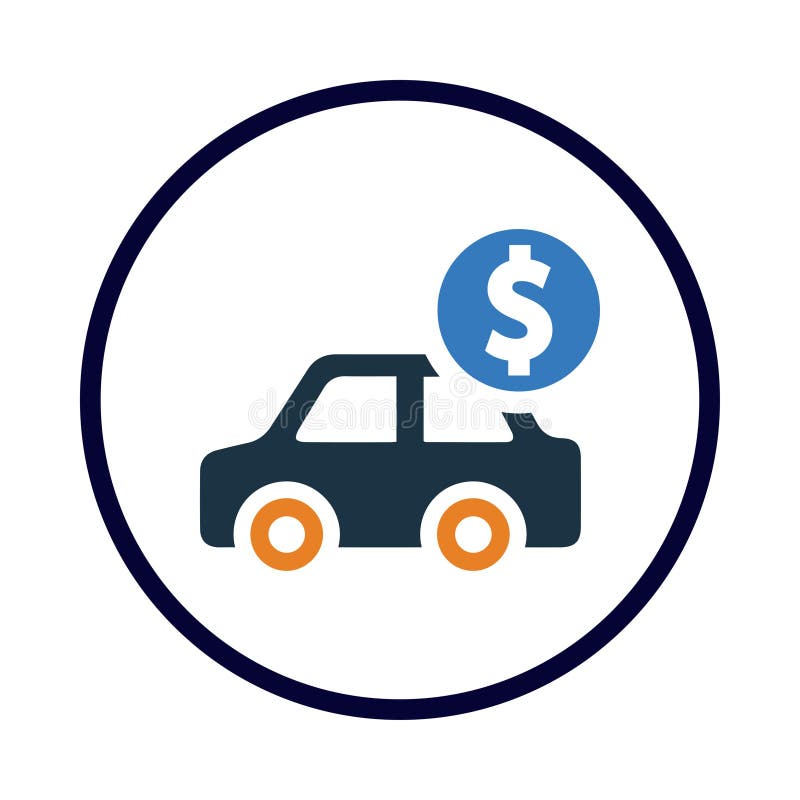 Car, Sale, Dollar, Money, Auto Car Sale Icon Stock Vector ...