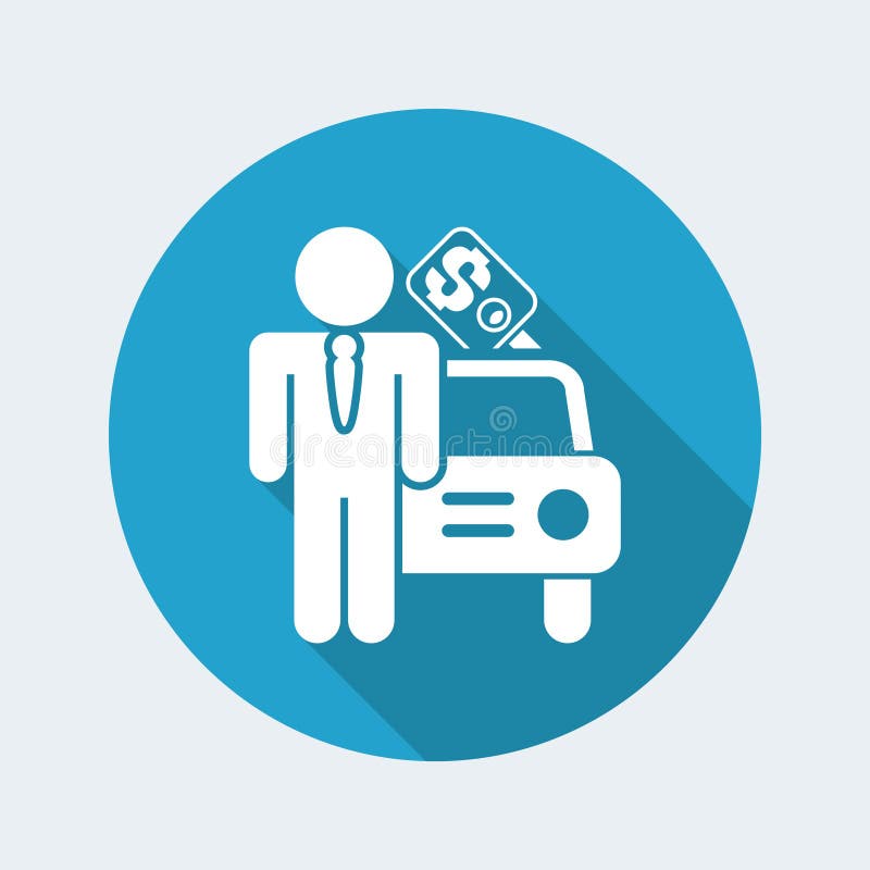 Car sale icon stock vector. Illustration of shop, sale - 96394700