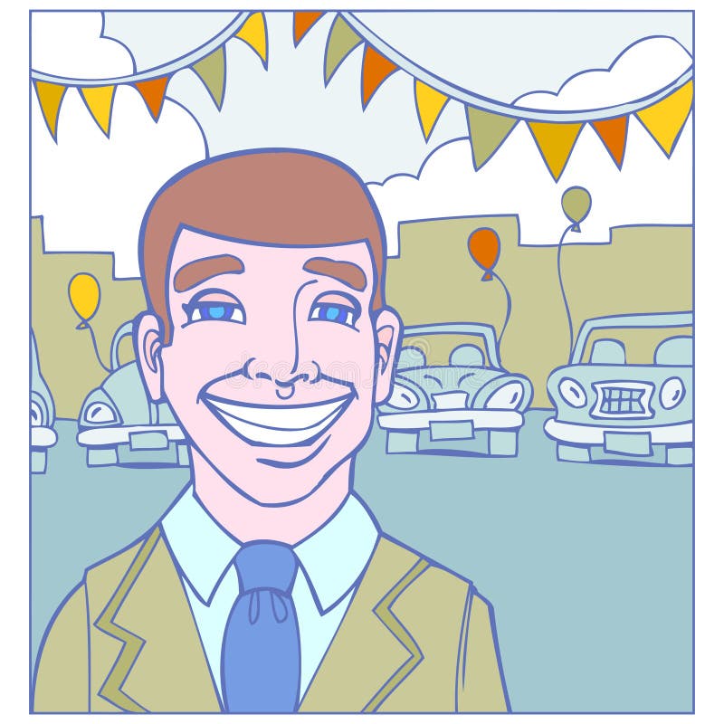 Cartoon Car Salesman Stock Illustrations – 964 Cartoon Car Salesman ...