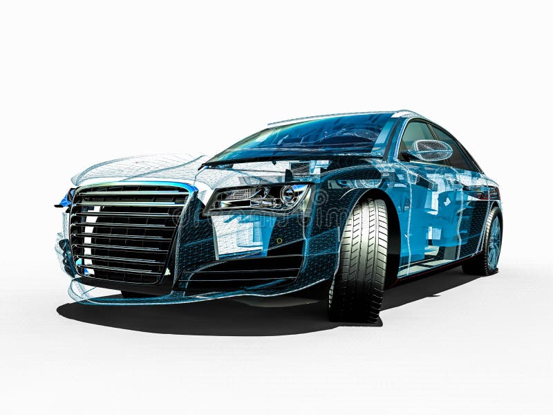 Car scan stock illustration. Illustration of development - 108786428