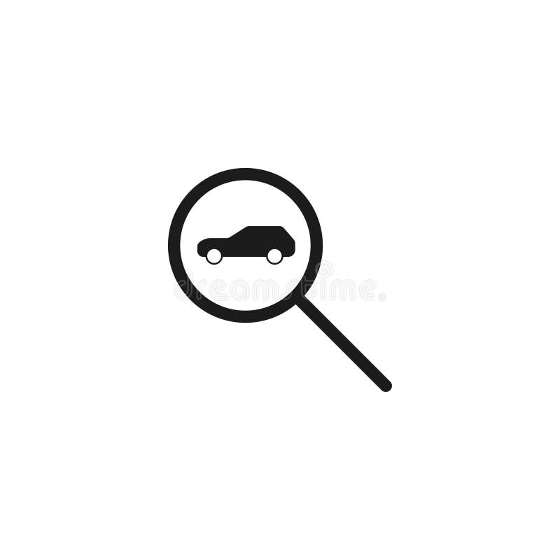 Car Search Icon Vector . Lorem Ipsum Illustration Design Stock ...