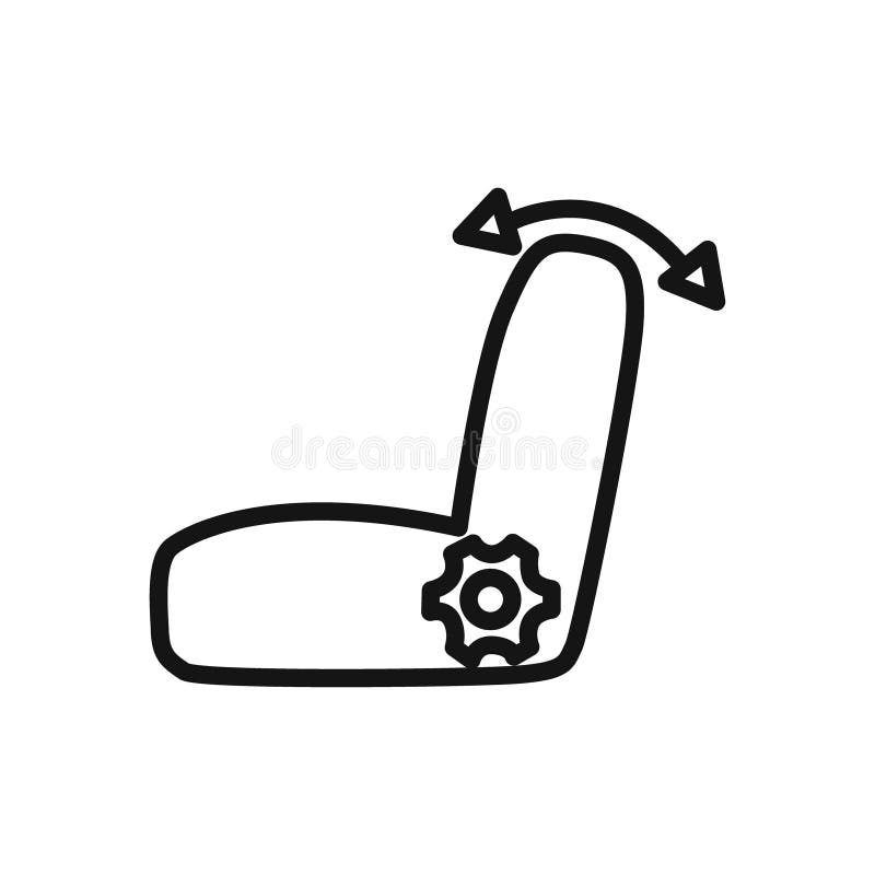 Car Seat Adjustment Icon Linear Vector Graphics Sign Stock Vector ...