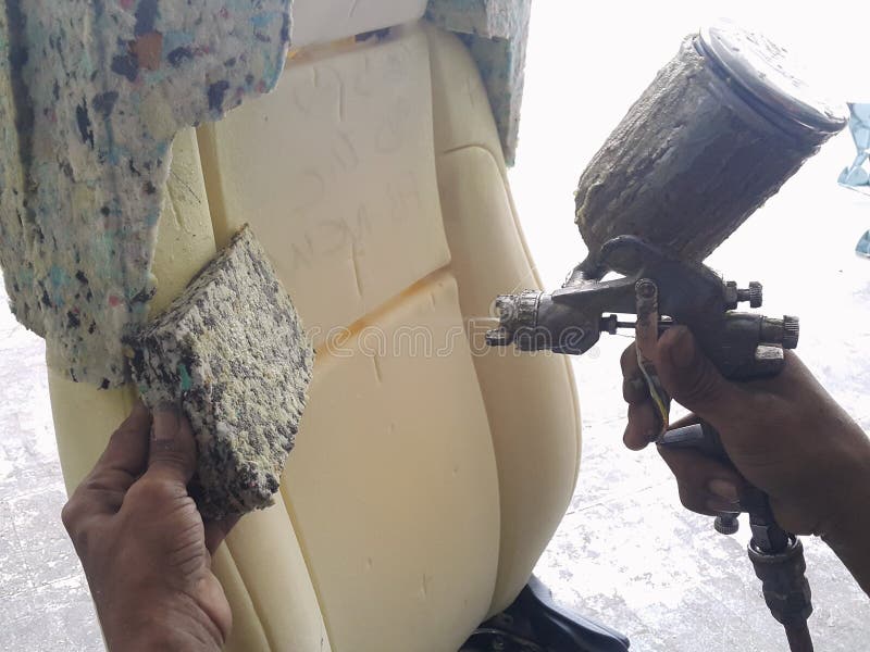Car seat stock photo. Image of industry, seat, worker - 122158008