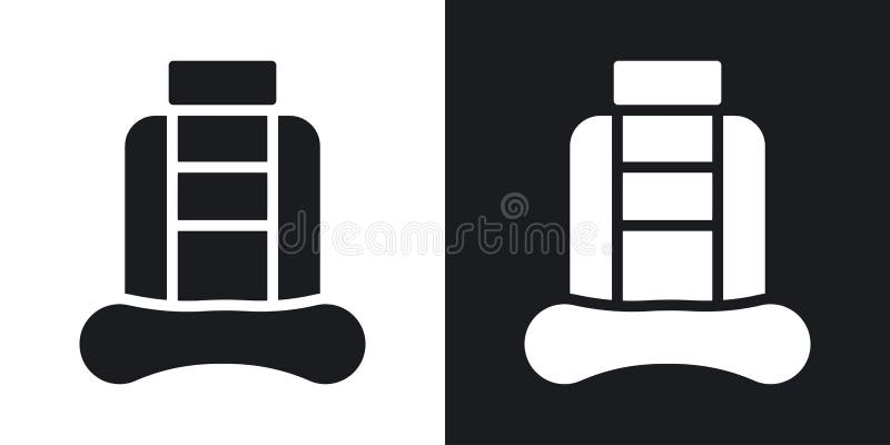 Car seat icon vector stock vector. Illustration of vector - 348262209