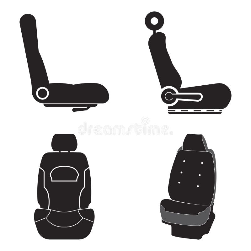 Car seat icon stock vector. Illustration of road, bicyclist - 284278279