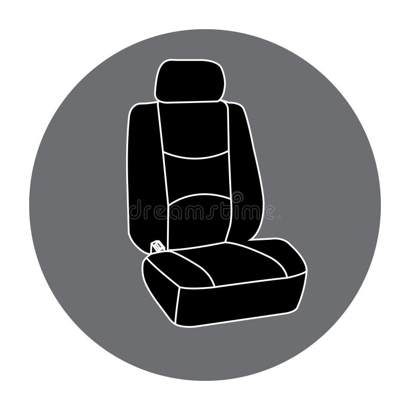 Car seat icon stock vector. Illustration of auto, armrest - 287526774