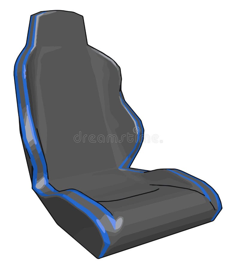 Car seat illustration stock vector. Illustration of point - 10846139