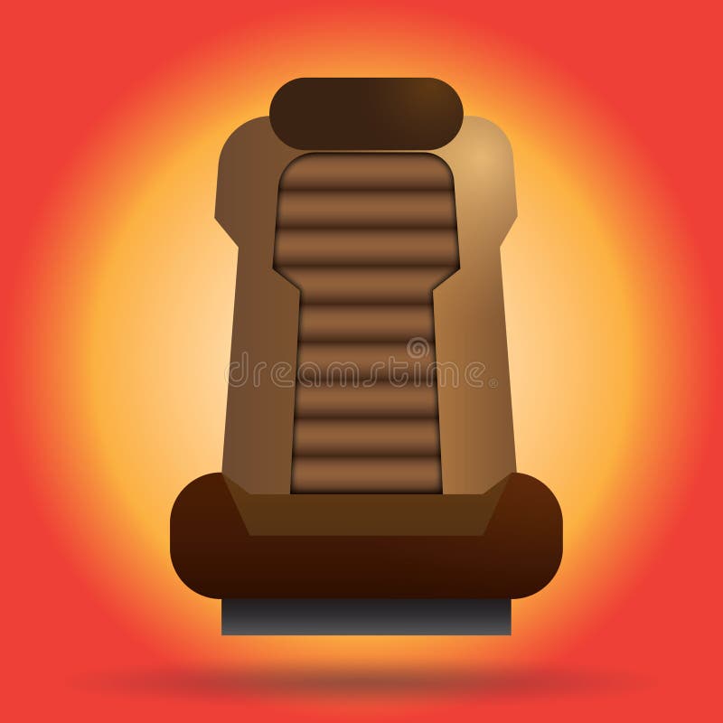 Car Seat. Vector Illustration Decorative Design Stock Vector ...