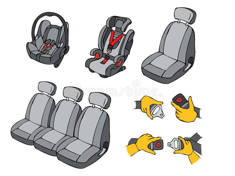 Car seats stock vector. Illustration of drive, icon, design - 67550901