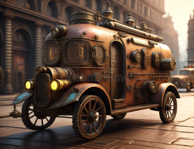 A Car during the Second World War, with Fuel Using Coal Stock ...