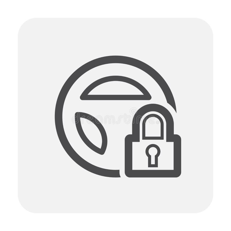 Car security icon stock vector. Illustration of graphic - 179927549