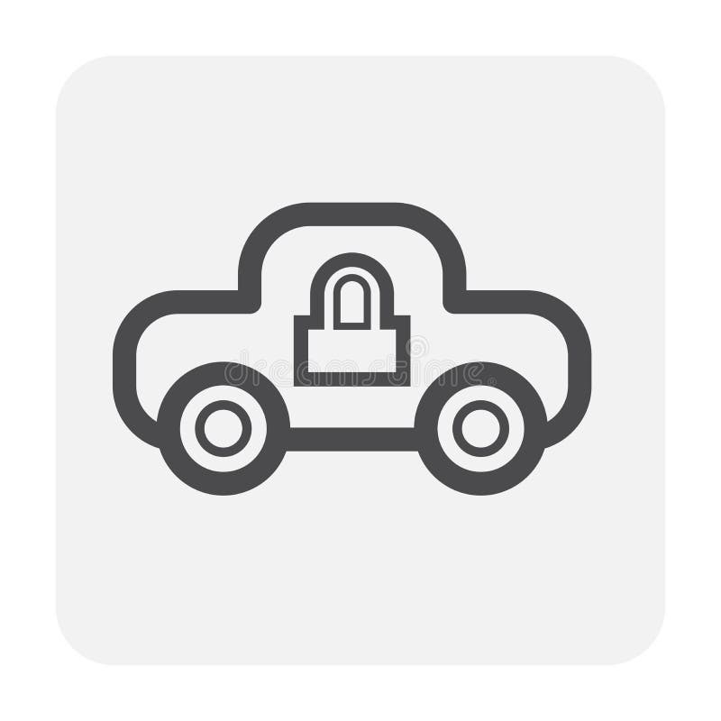 Car security icon stock vector. Illustration of bandit - 178388703