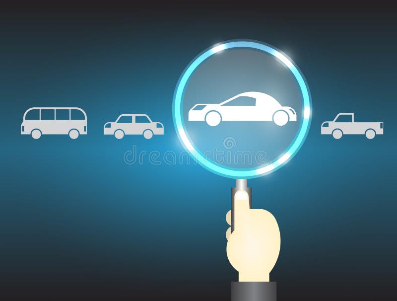 Car selection concept stock vector. Illustration of battle - 45442523