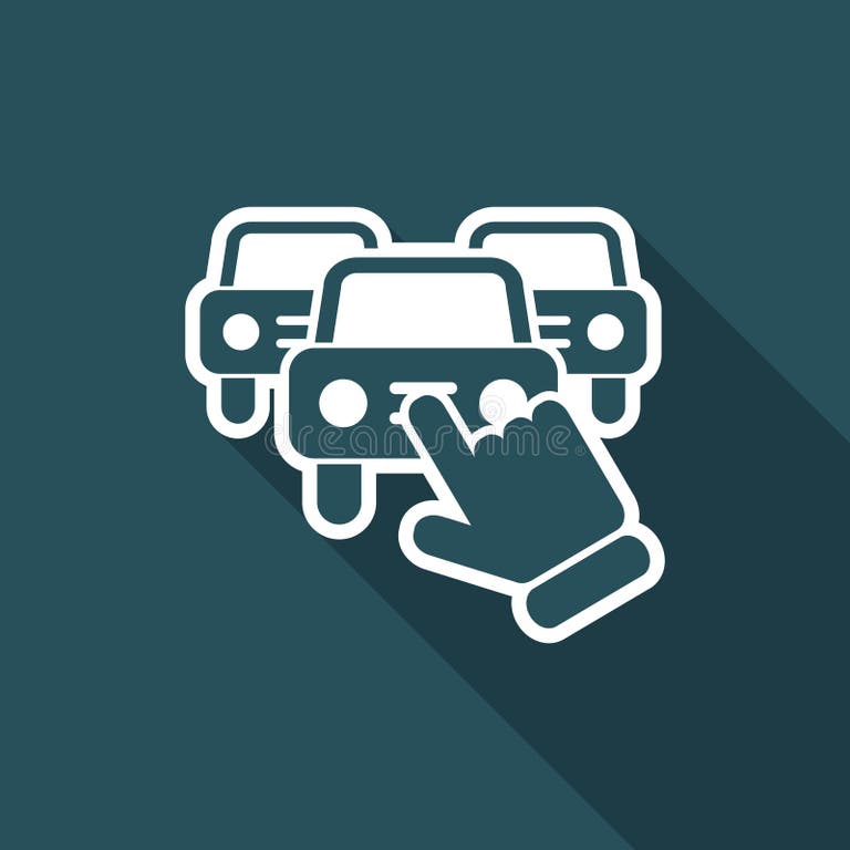 Car selection icon stock vector. Illustration of vector - 118518877