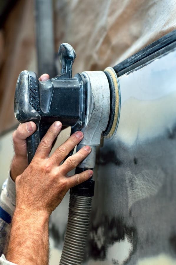 Auto Car Service Cleaning the Drivers Seat Stock Image - Image of ...