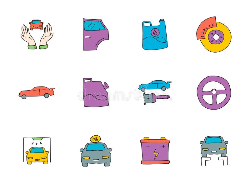Car Service Doodles Stock Illustrations – 677 Car Service Doodles Stock ...