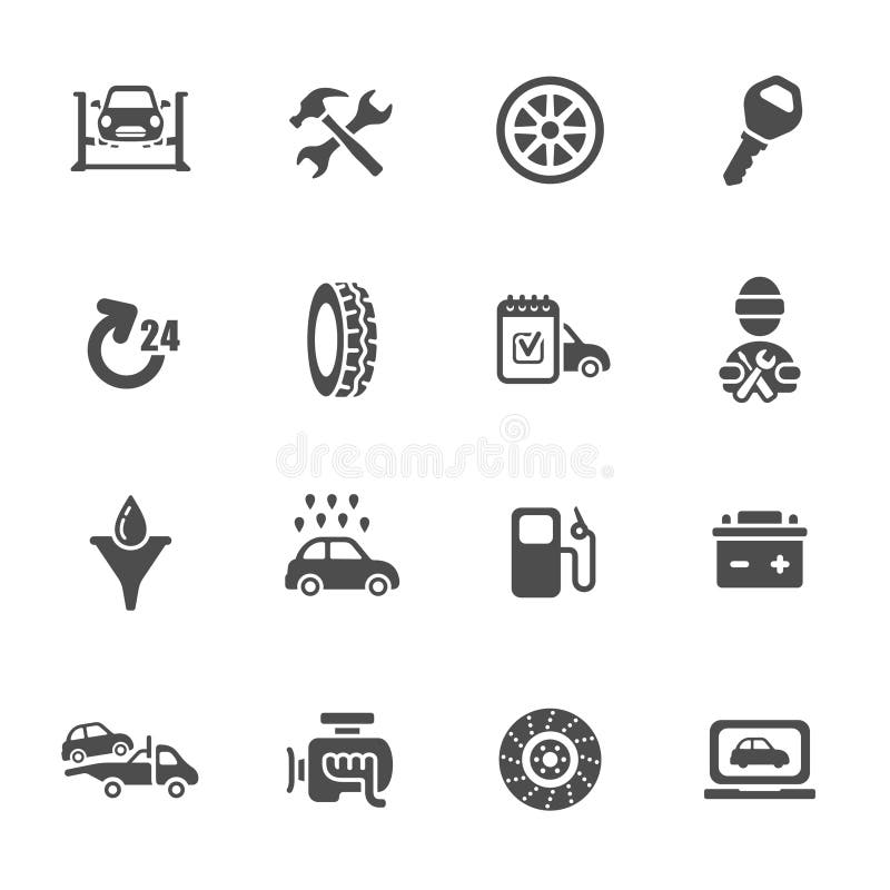 Car Service Pictogram Stock Illustrations – 30,736 Car Service ...