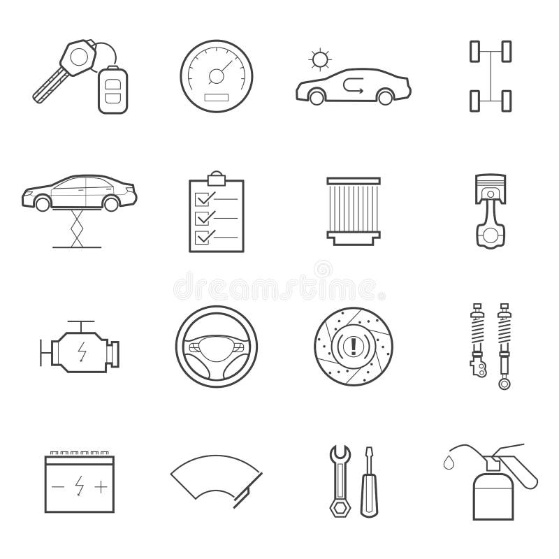 Car Service Pictogram Stock Illustrations – 30,736 Car Service ...