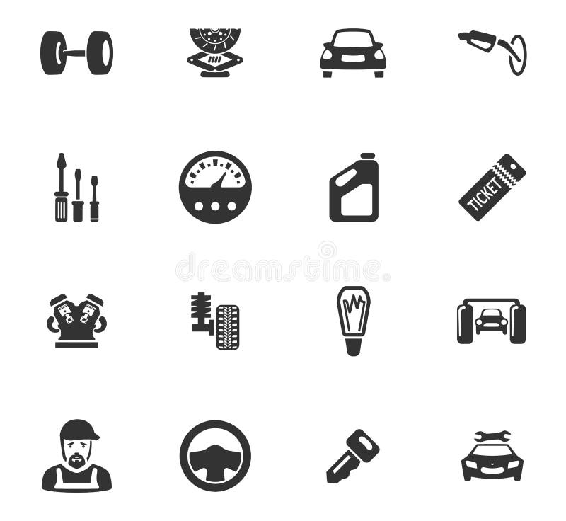 Car Service Maintenance Icon Set Stock Illustrations – 10,162 Car ...