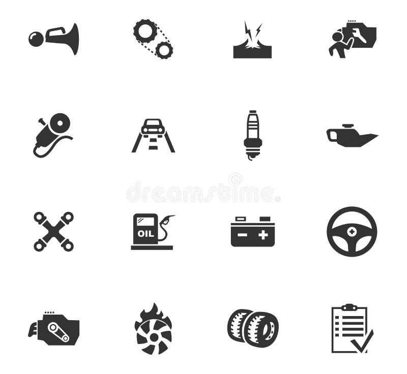 Car service icon set stock vector. Illustration of bright - 79812774