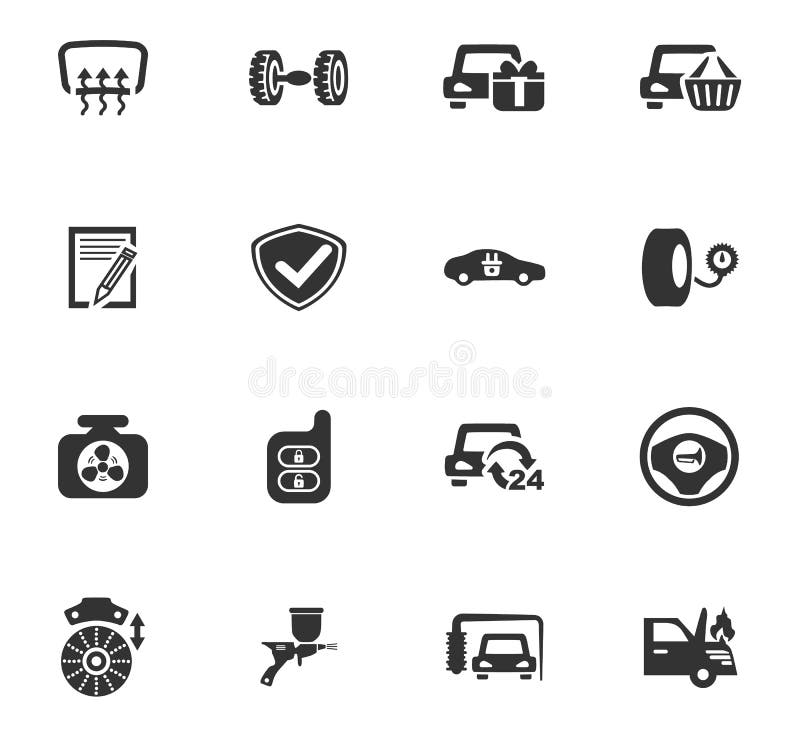 Car Service Maintenance Icon Set Stock Illustrations – 10,162 Car ...