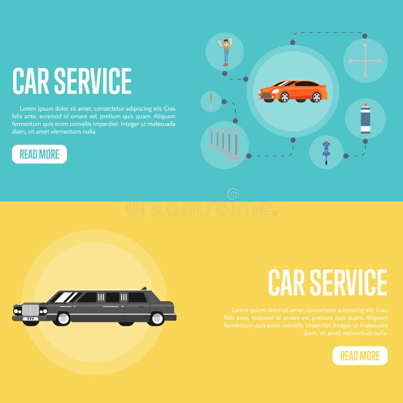 Car service illustration stock vector. Illustration of repair - 78052385