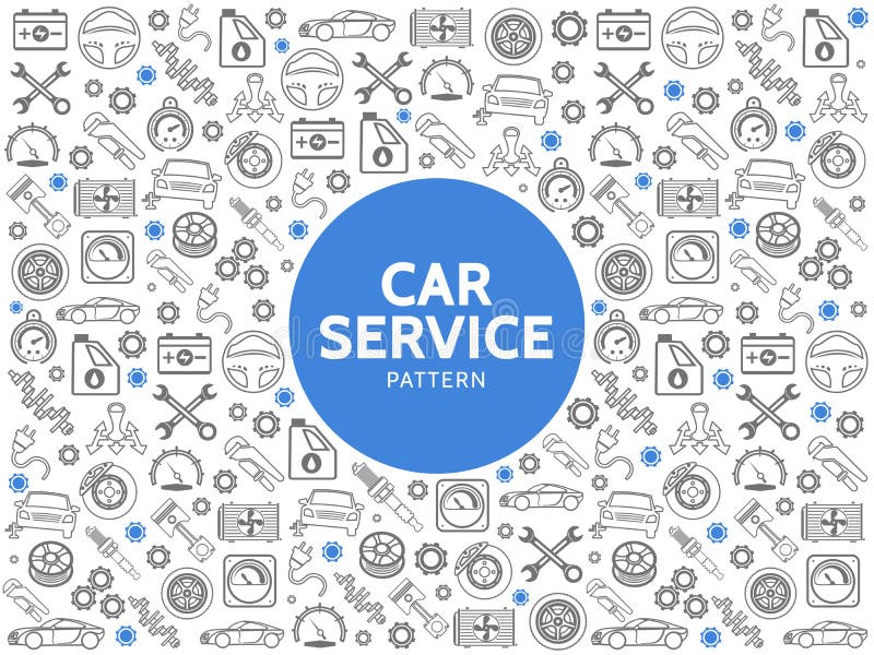 Car Service Line Vector Icons Set Stock Vector - Illustration of ... Car Service Line Vector Icons Set Stock Vector - Illustration of ...