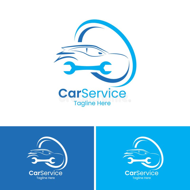 Car Service Logo Design Template. Stock Vector - Illustration of icon ...