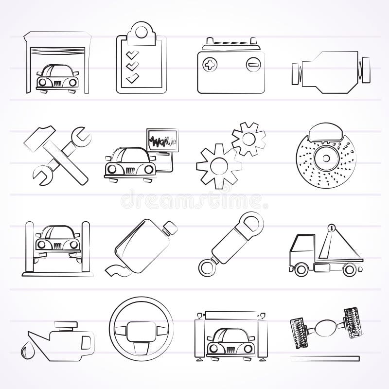 Car Service Maintenance Icon Set Stock Illustrations – 11,739 Car ...